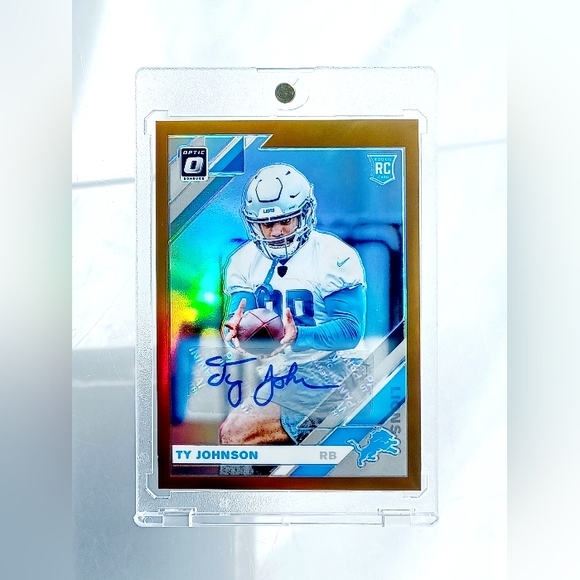Panini | Toys | Ty Johnson Rookie Card With Autograph Optic Gold | Poshmark